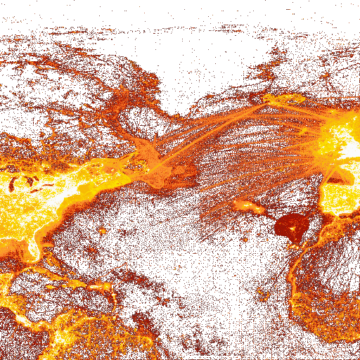 GBIF Occurrence Density Map Tile Previews (raster)